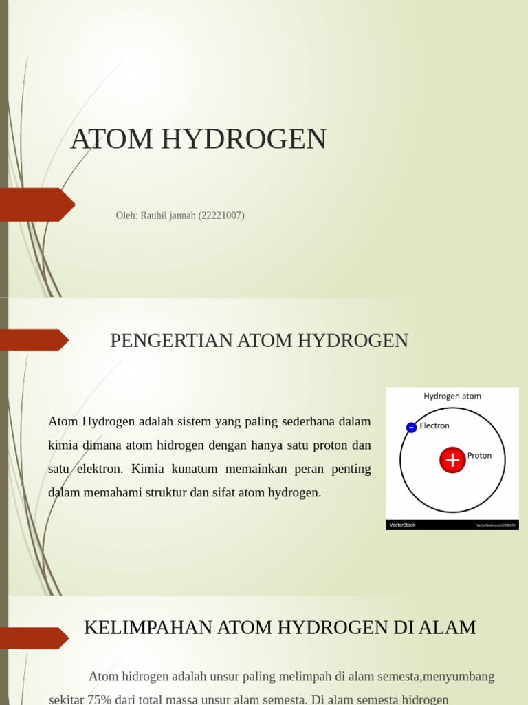 Atom Hydrogen | PDF