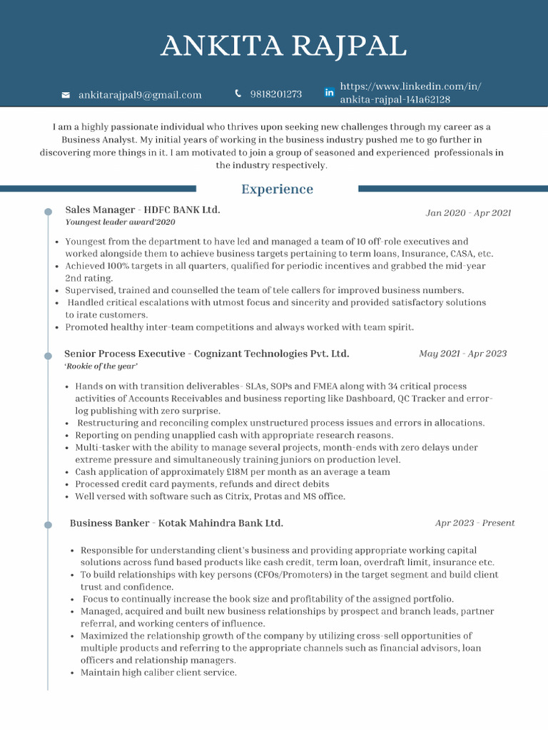 Ankita's Resume | PDF