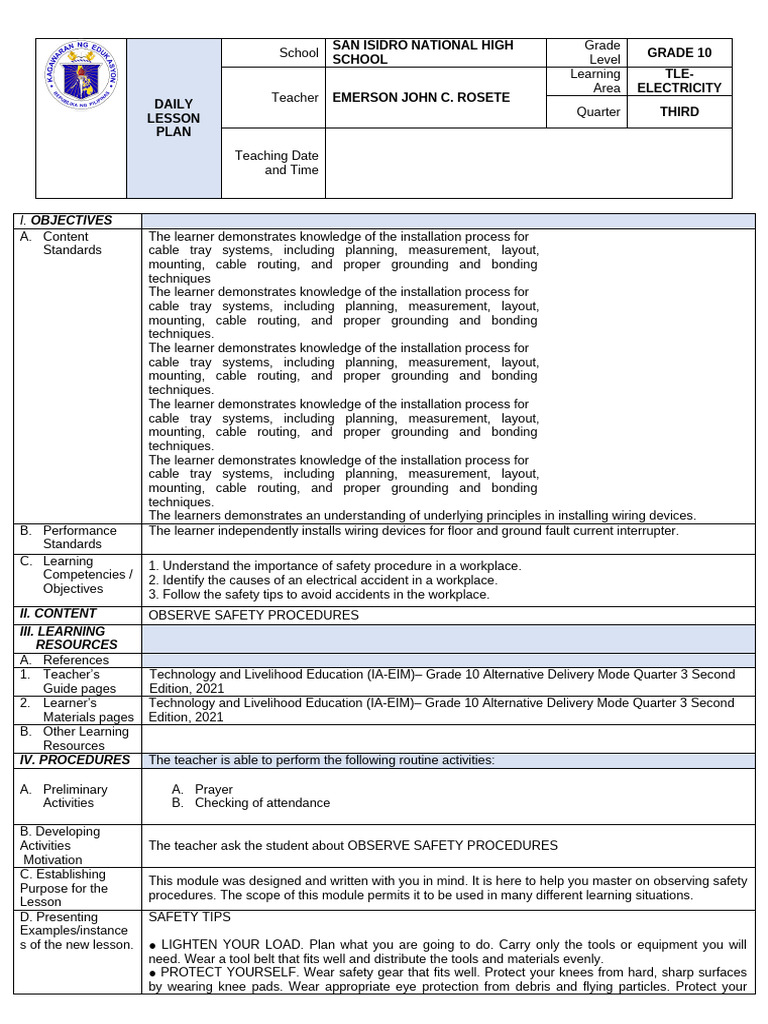 TLE10-Q3-LP7 | PDF | Learning