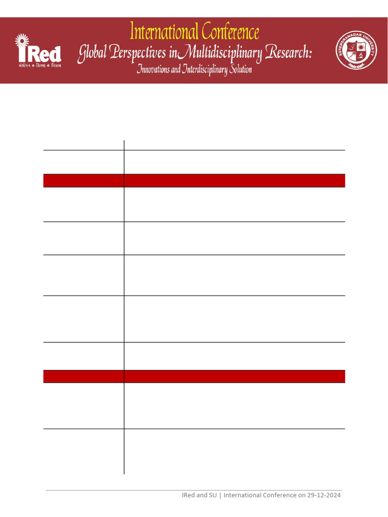 Tentative Programme Schedule | PDF