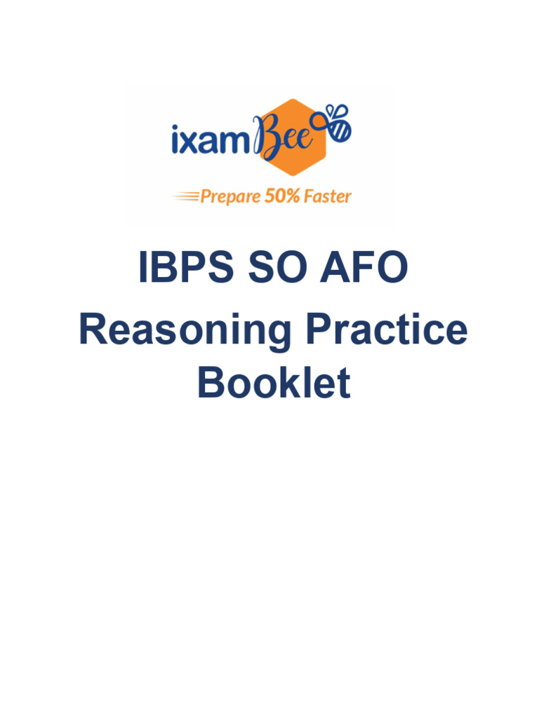 IBPS AFO Prelims Reasoning Practice Guide | PDF | Linguistics | Human ...