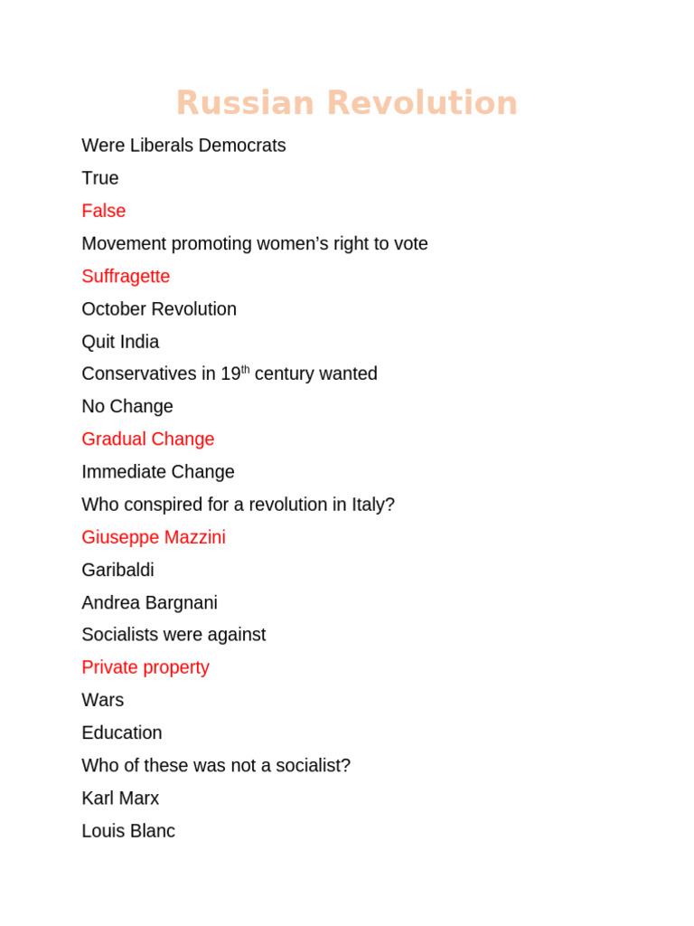 Russian Revolution | PDF