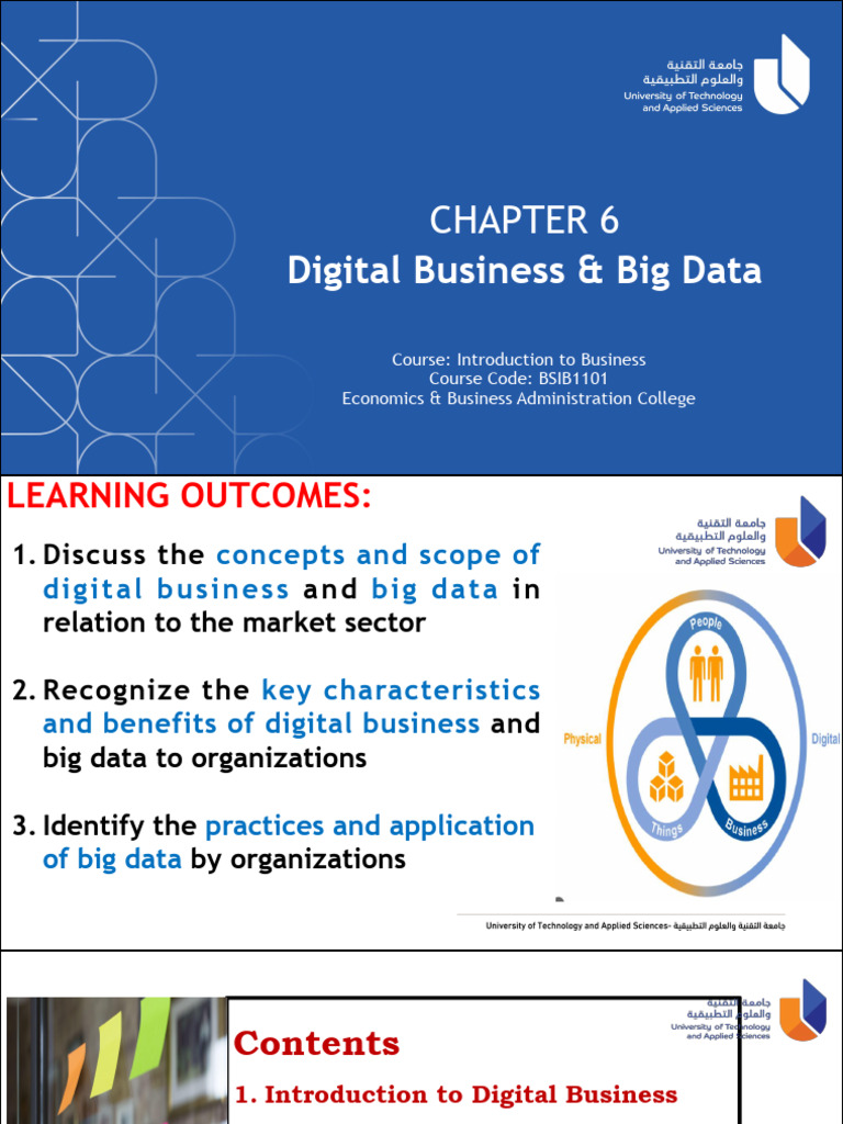Chapter 6 - Digital Business and Big Data GF | PDF | Big Data | Analytics Chapter 6 - Digital Business and Big Data GF | PDF | Big Data | Analytics