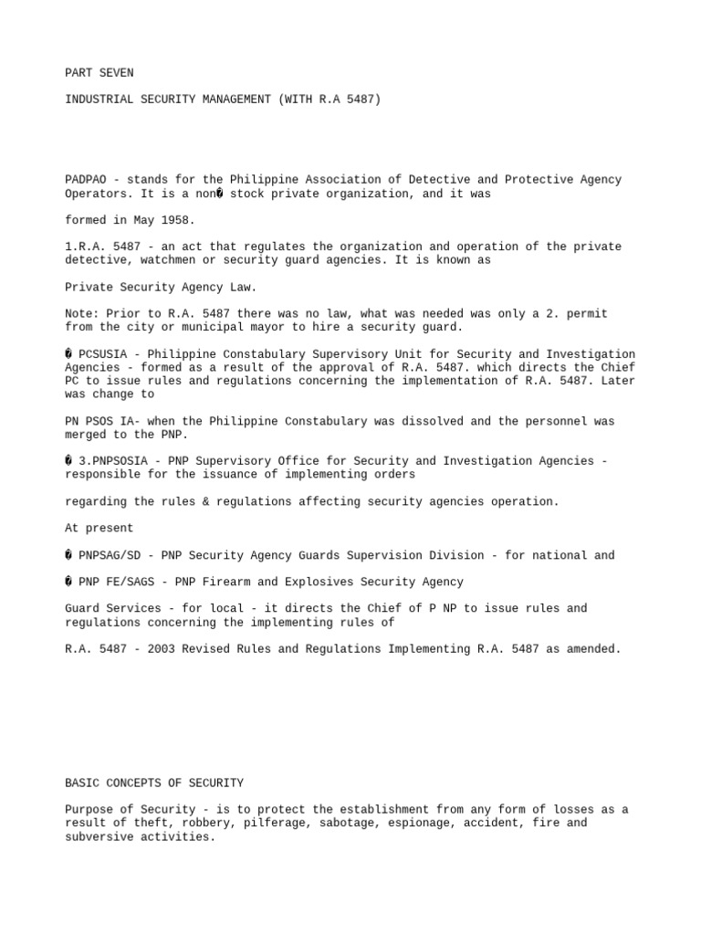 Industrial Security Management | PDF | Security Guard | Sabotage
