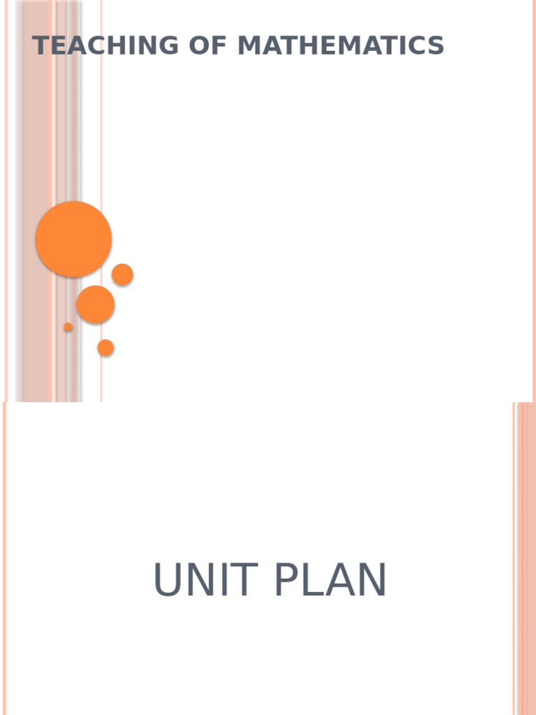 Math Unit Planning for Teachers | PDF | Curriculum | Cognitive Science