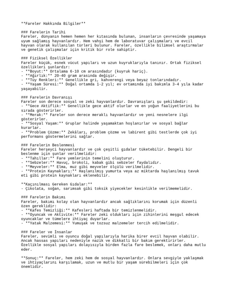 Rats Nature | PDF