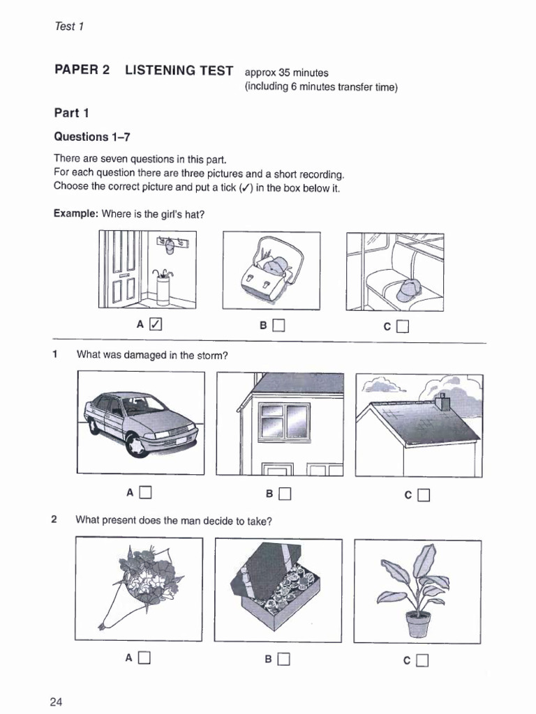 PET 5 Listening | PDF