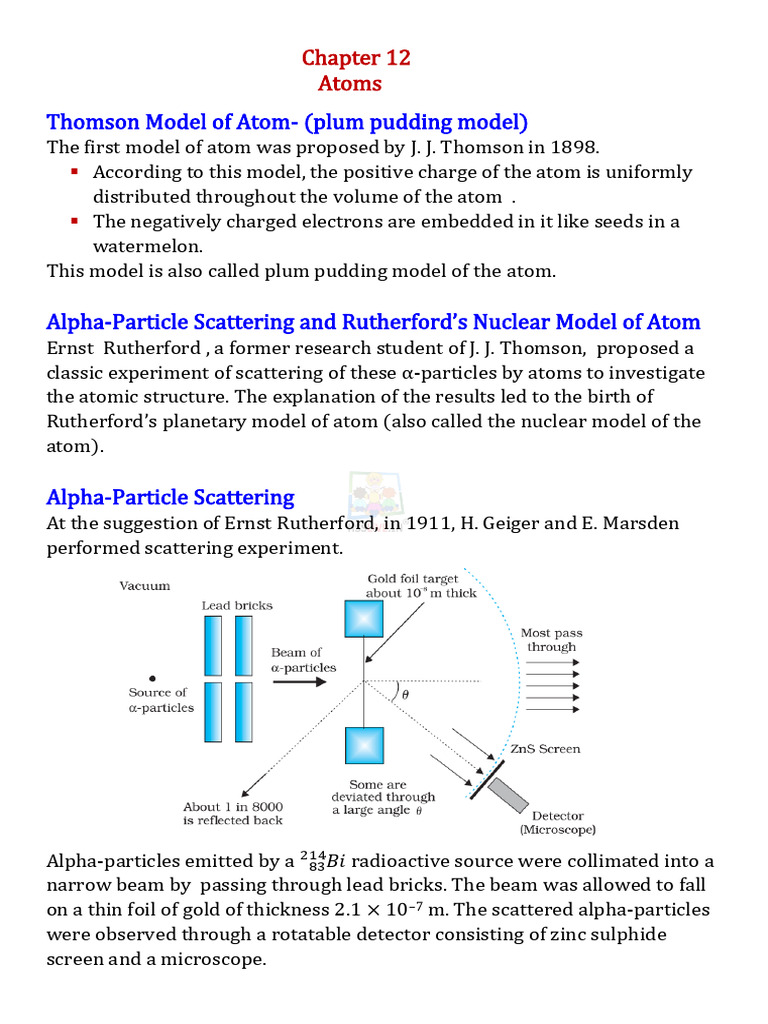 Atoms | PDF | Emission Spectrum | Spectral Line
