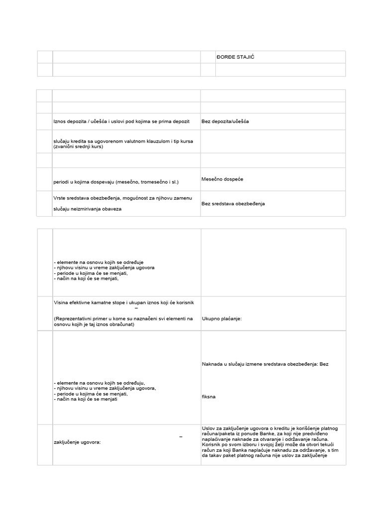 Indikativna Ponuda | PDF
