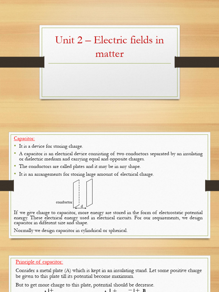 Capacitors and Electric Fields | PDF | Dielectric | Capacitance