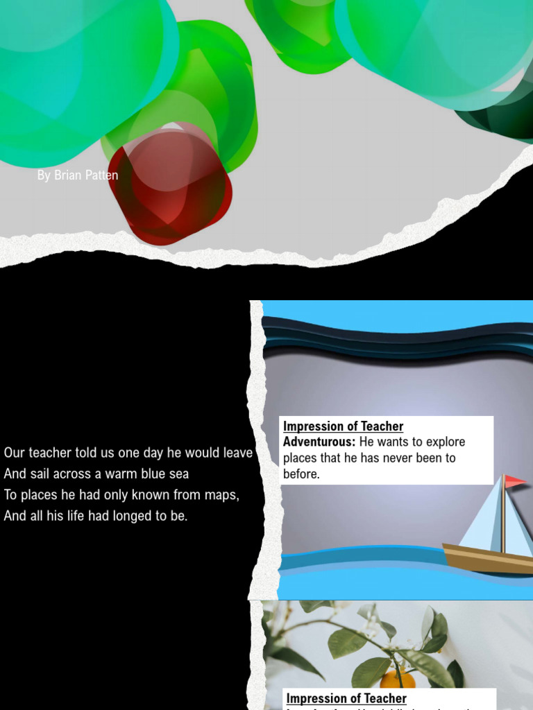 Brian Patten's Geography Lesson Analysis | PDF | Mental Image