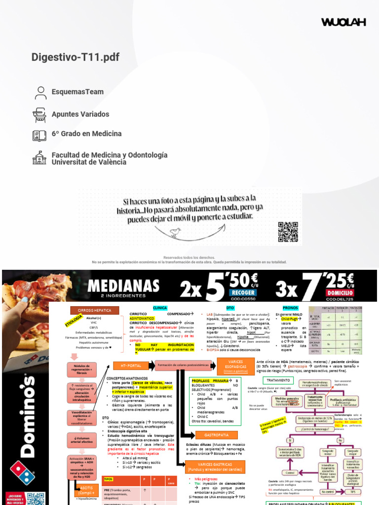Digestivo T11 PDF | PDF | Cirrosis | Medicina CLINICA