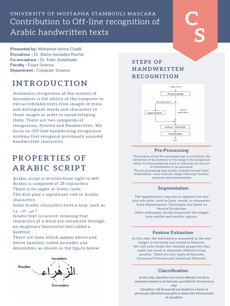 Poster Phd chadli | PDF | Image Segmentation | Statistical Classification