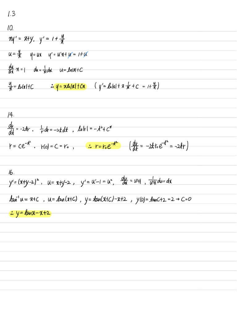 Mathematical Functions and Equations | PDF