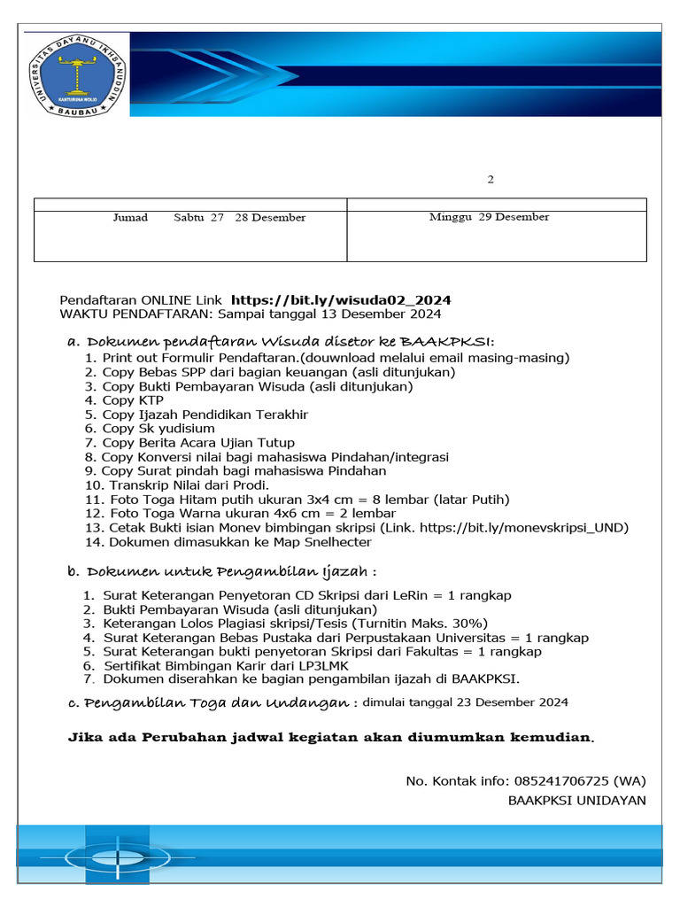 Info Wisuda | PDF