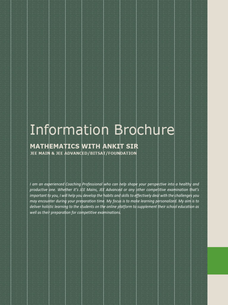 Mathematics Coaching with Ankit Sir | PDF | Guru | Teachers