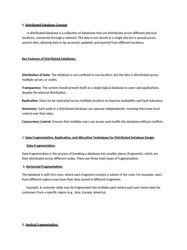 advanced database individual assignment | PDF | Databases | Replication (Computing)