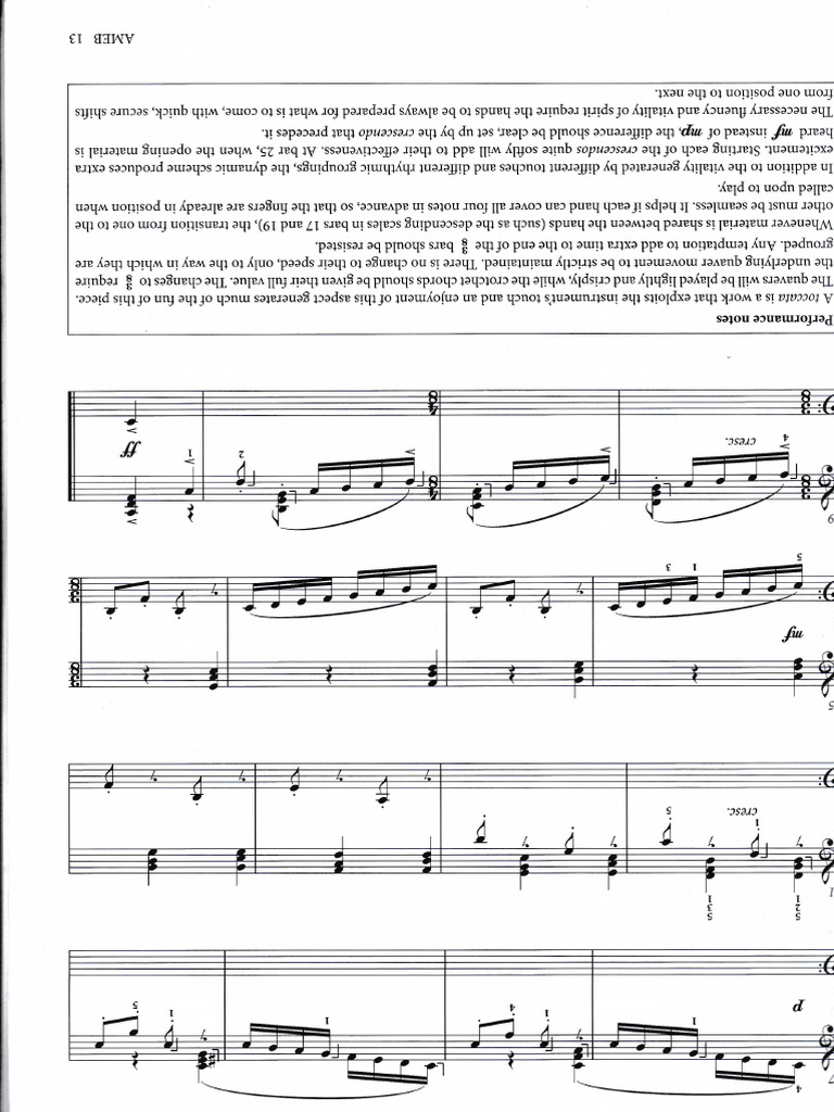 AMEB Grade 1 Series 18 List A No 4 Summer Toccatina pg2 | PDF