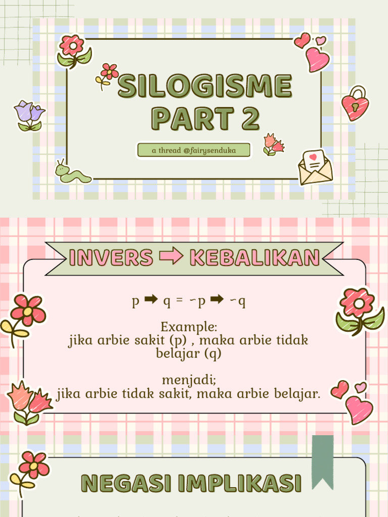 silogisme revisi @fairysenduka | PDF