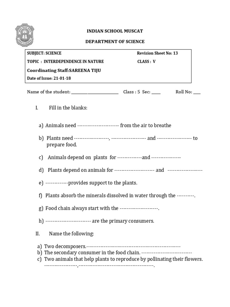 Interdependence in nature | PDF