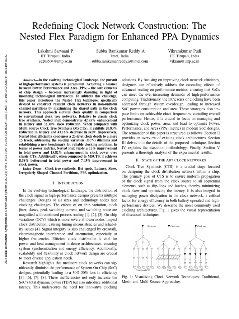 Redefining Clock Network Construction The Nested Flex Paradigm For ...