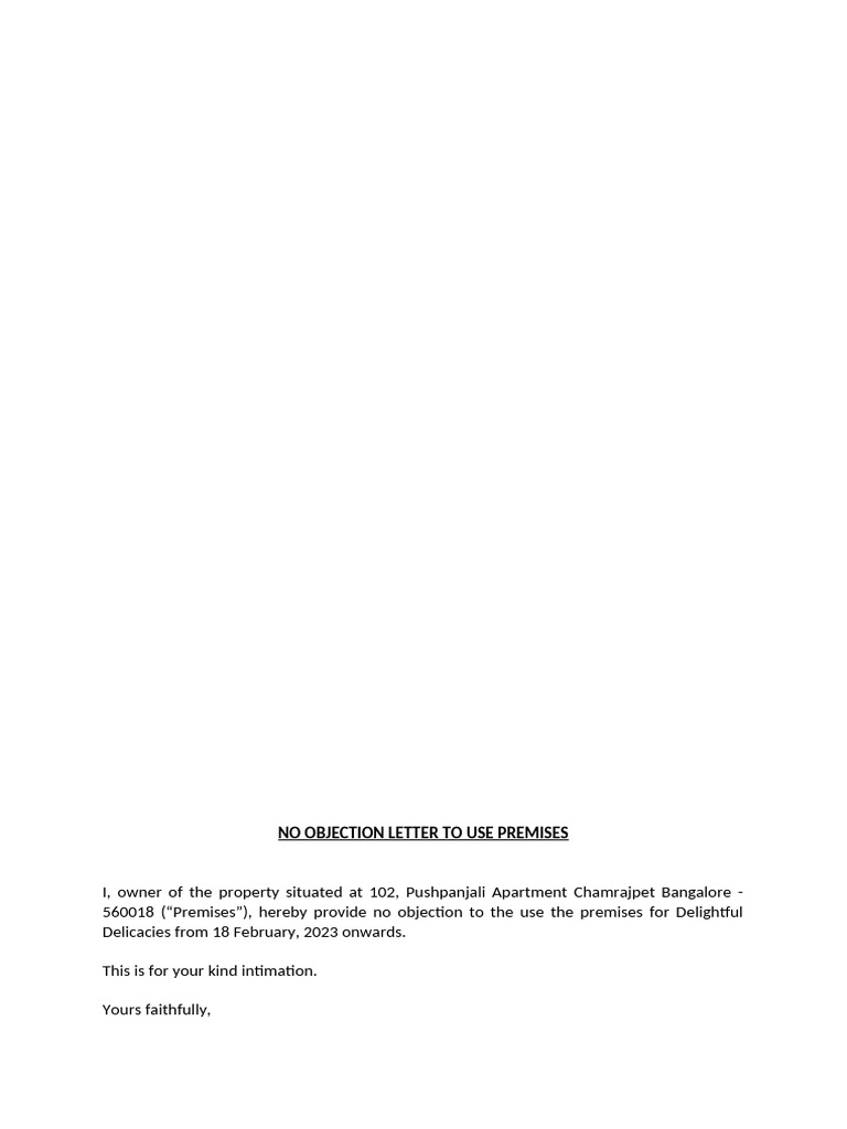 NOC From Owner - Stamp Paper | PDF