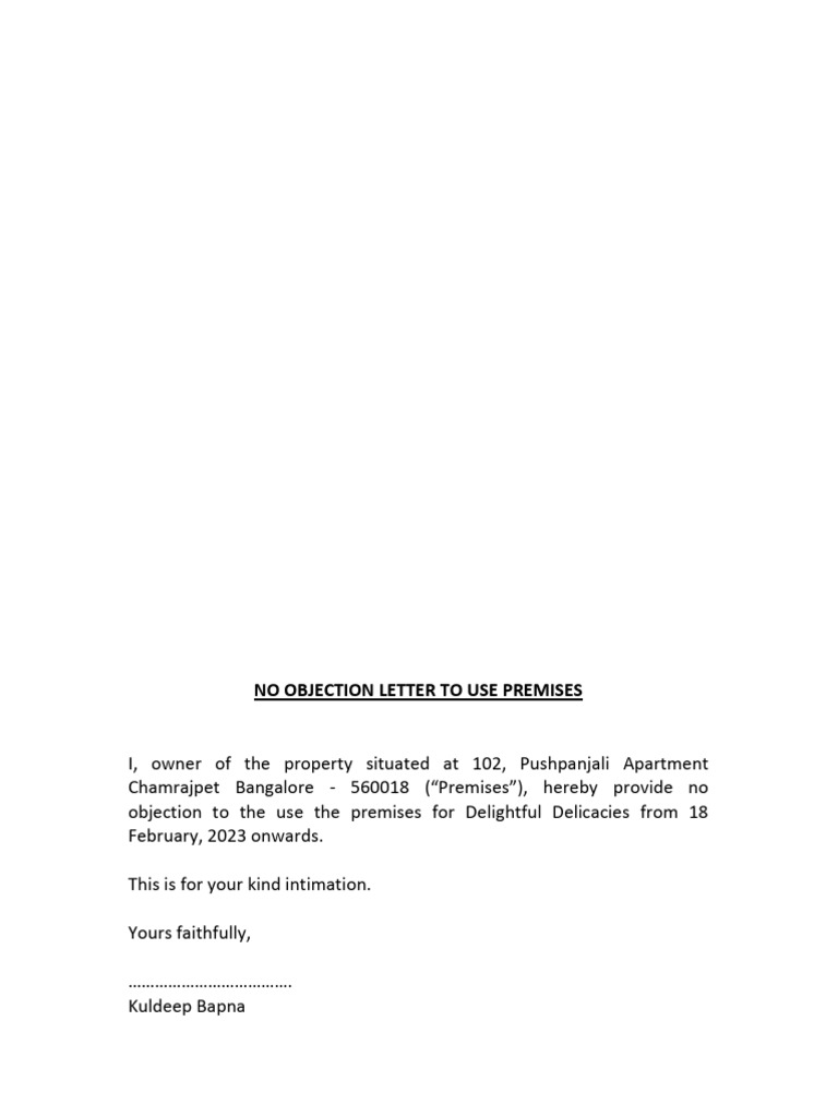 NOC From Owner - Stamp Paper | PDF