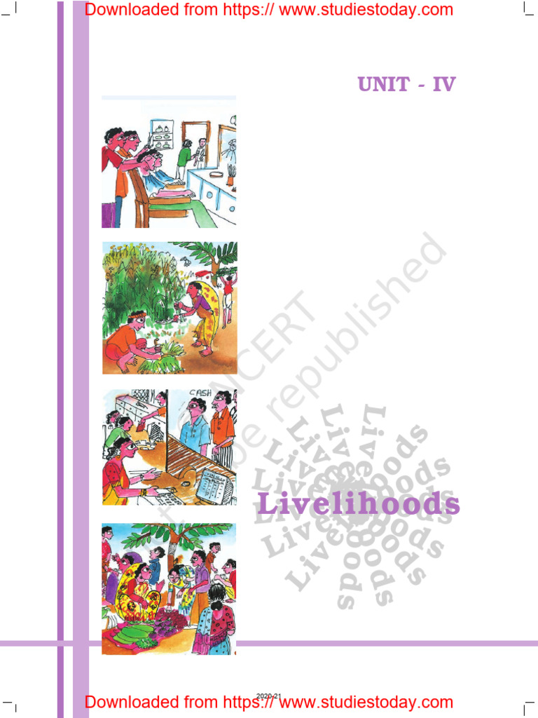 NCERT Class 6 Civics Rural Livelihoods | PDF | Paddy Field | Agriculture