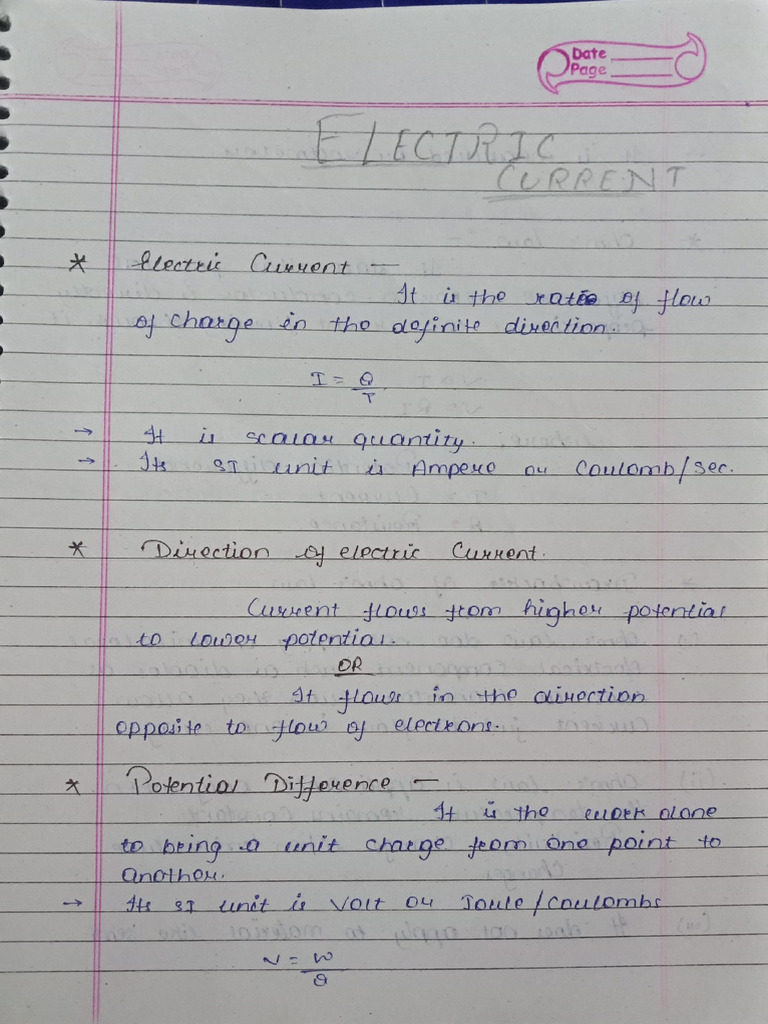 Current Electricity | PDF