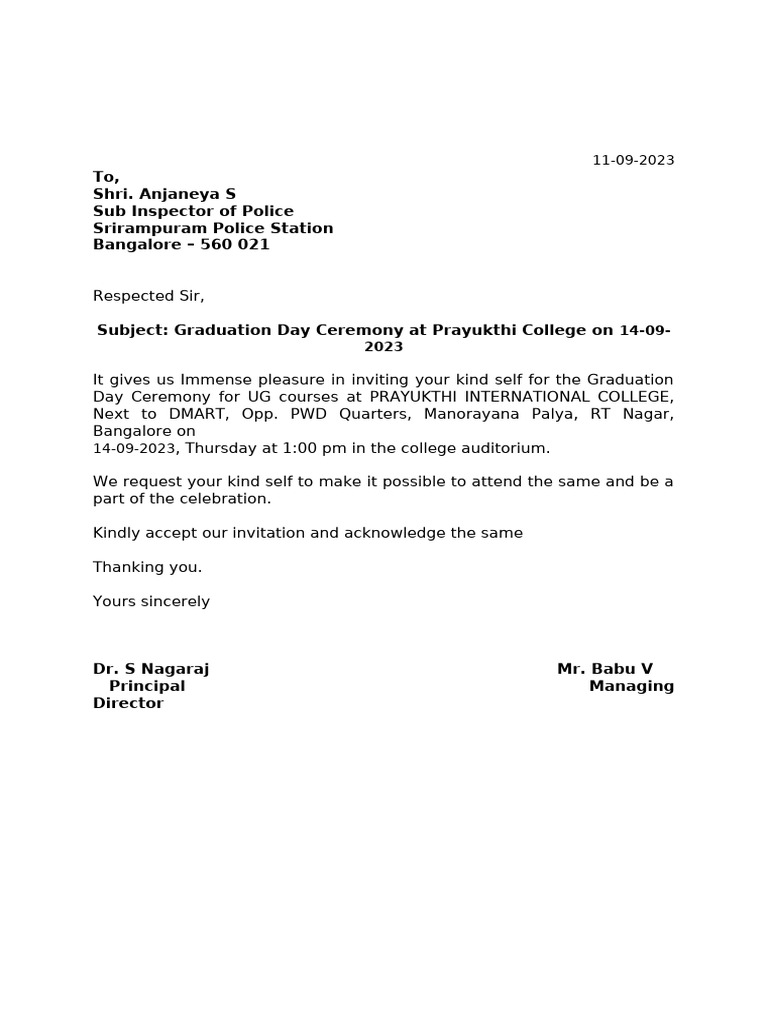 Invitation Graduation Day | PDF