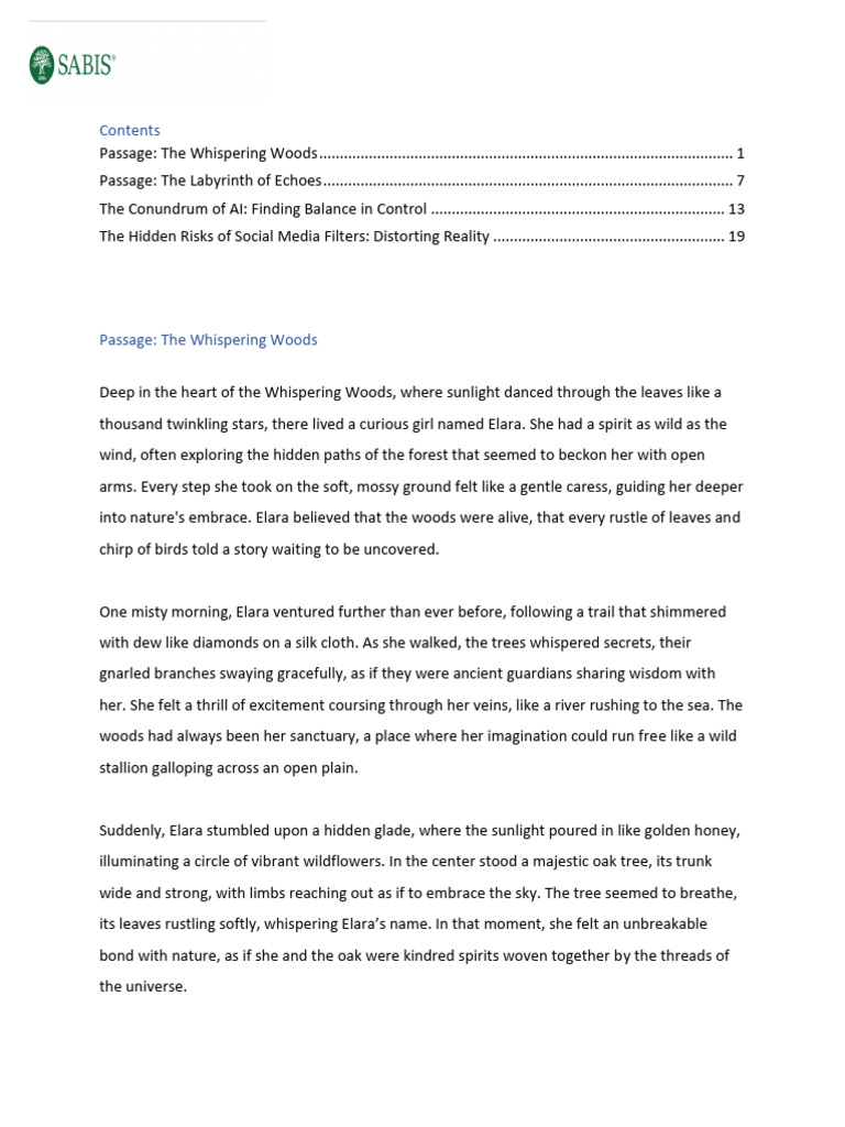 Unseen Comprehension Narrative and Informative - level I-K_4b897e3f ...