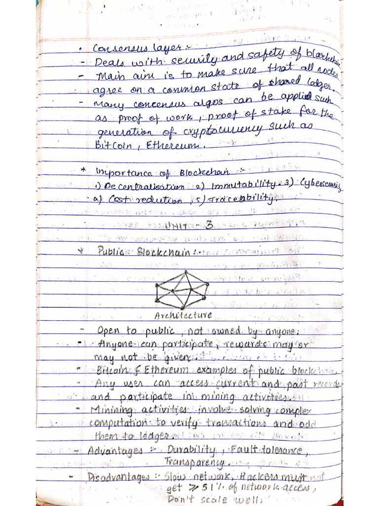 Blockchain Technology Notes by Topper All Units | PDF