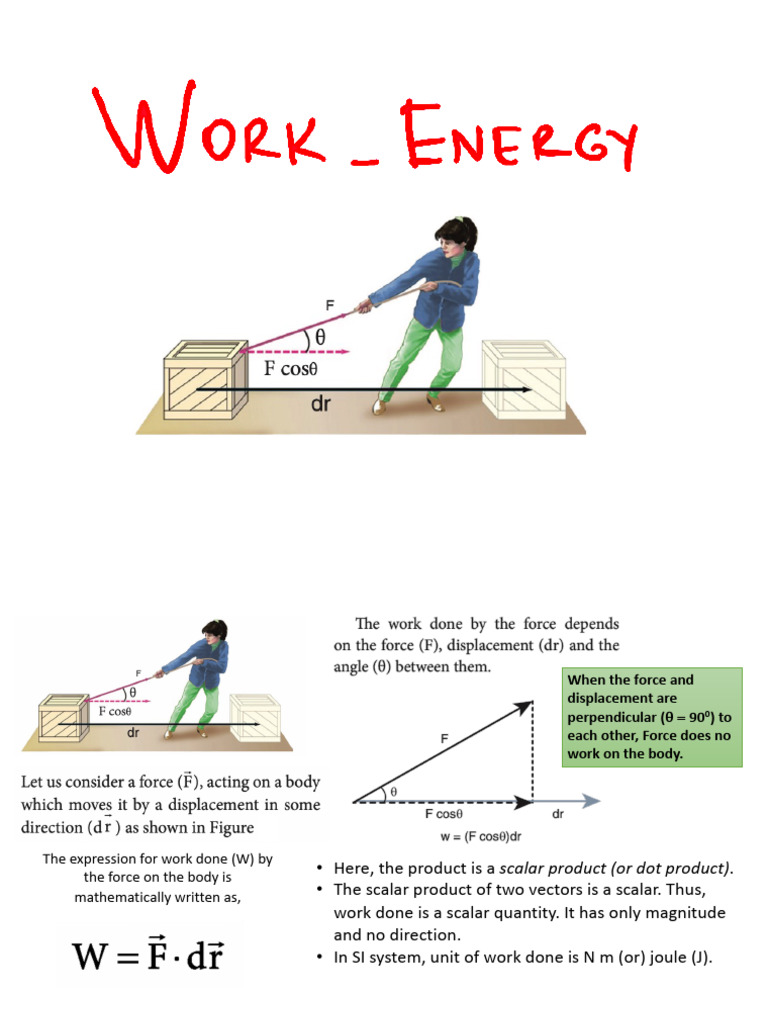WEEK09_WORK ENERGY_ | PDF | Force | Physical Quantities