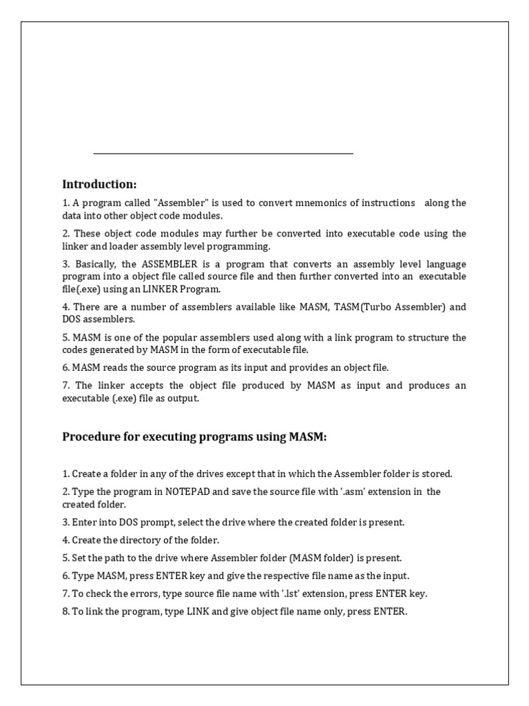 Part A Mpmc Lab Programs Pdf Assembly Language Computer File 5212