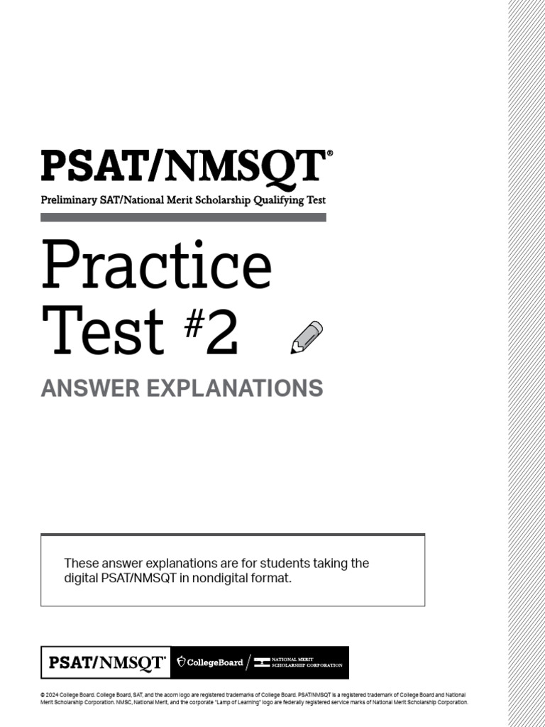 PSAT/NMSQT Practice Test 2 Explanations | PDF | Photovoltaics | Verb