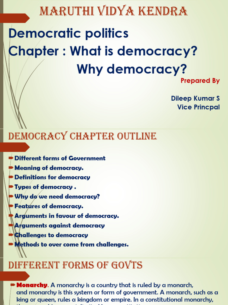 What Is Democracy Why Democracy | PDF | Democracy | Political Ideologies