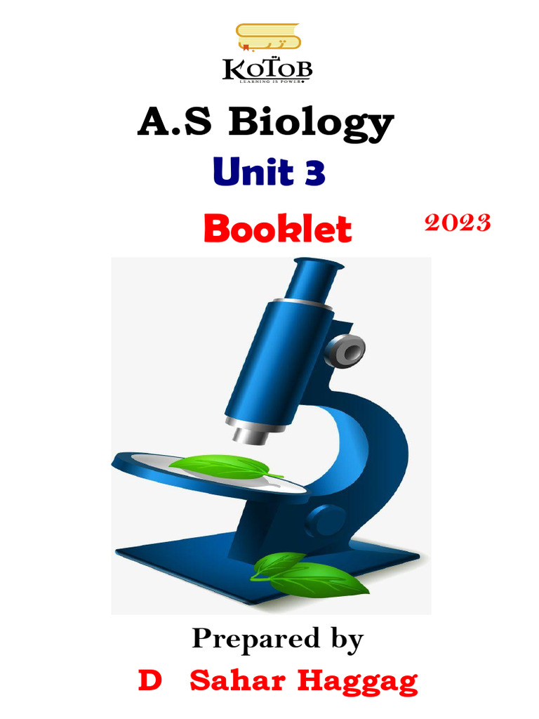 Final Booklet unit 3 ???? | PDF | Standard Error | Mitosis