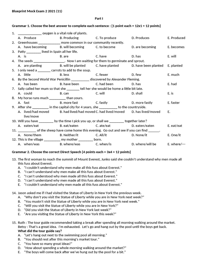 May 25th 2021 Mock Exam | PDF | Tsunami