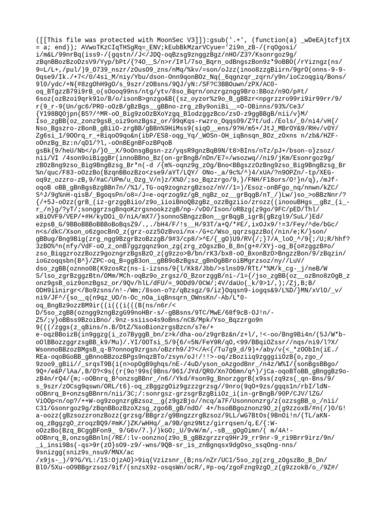MoonSec V3 Protected File Analysis | PDF