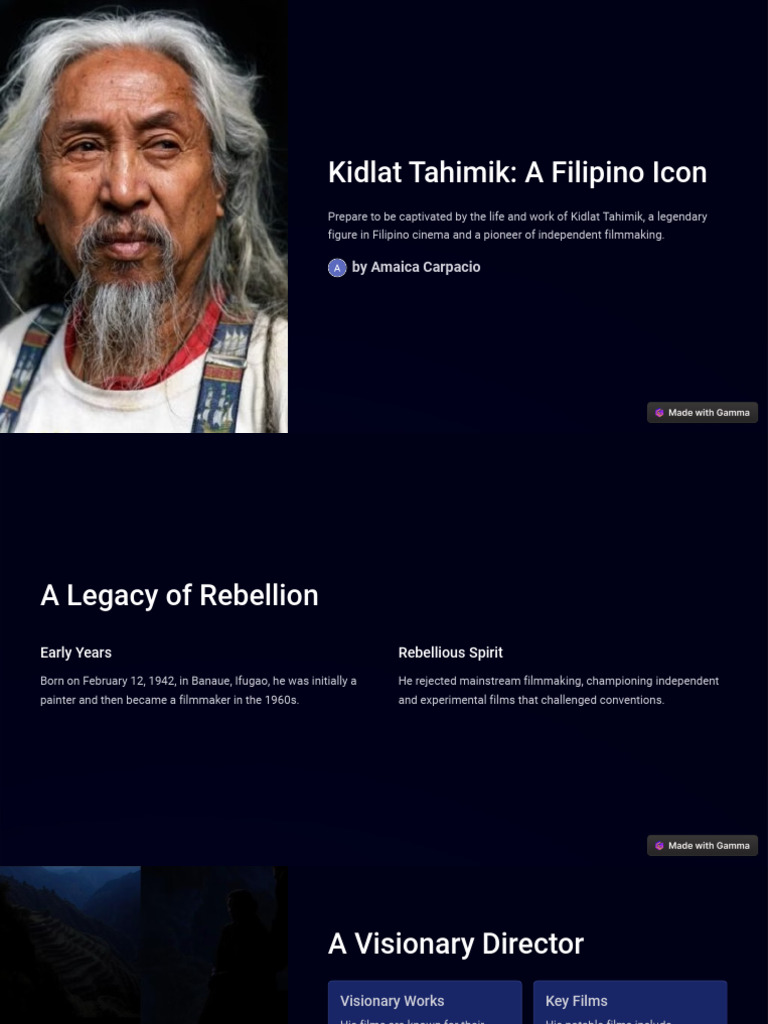 Kidlat Tahimik A Filipino Icon | PDF