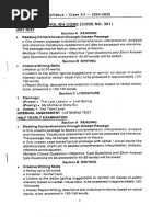 Class 12 English Core Syllabus 2025-26 | PDF