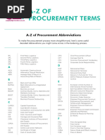37 Procurement Acronyms | PDF | Procurement | Cost–Benefit Analysis