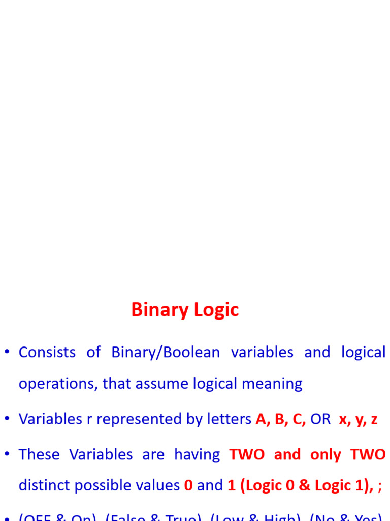 UNIT-1_ Boolean Logic | PDF | Logic Gate | Boolean Algebra UNIT-1_ Boolean Logic | PDF | Logic Gate | Boolean Algebra