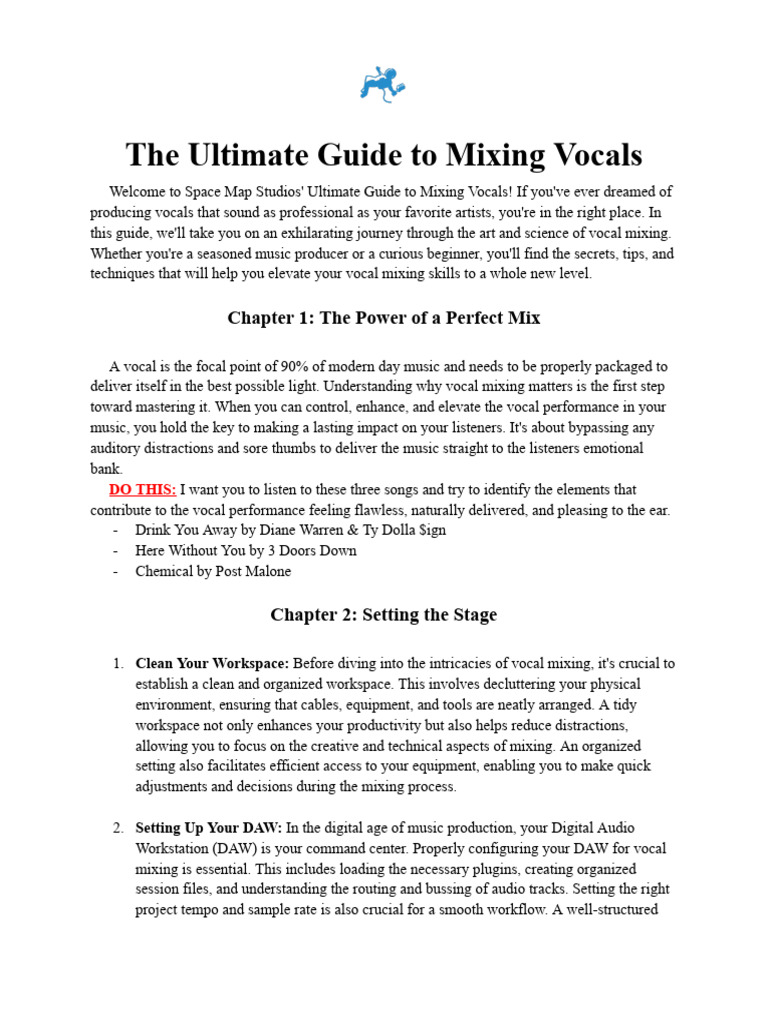 The Ultimate Guide To Mixing Vocals-8369963 | PDF | Equalization (Audio) | Microphone
