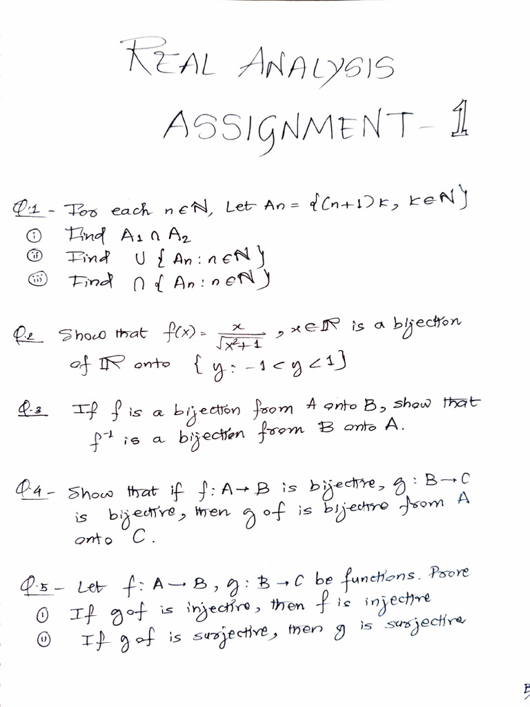 2.1.1_ST_Real_Analysis_-_Assignment_1 | PDF | Elementary Mathematics | Mathematics