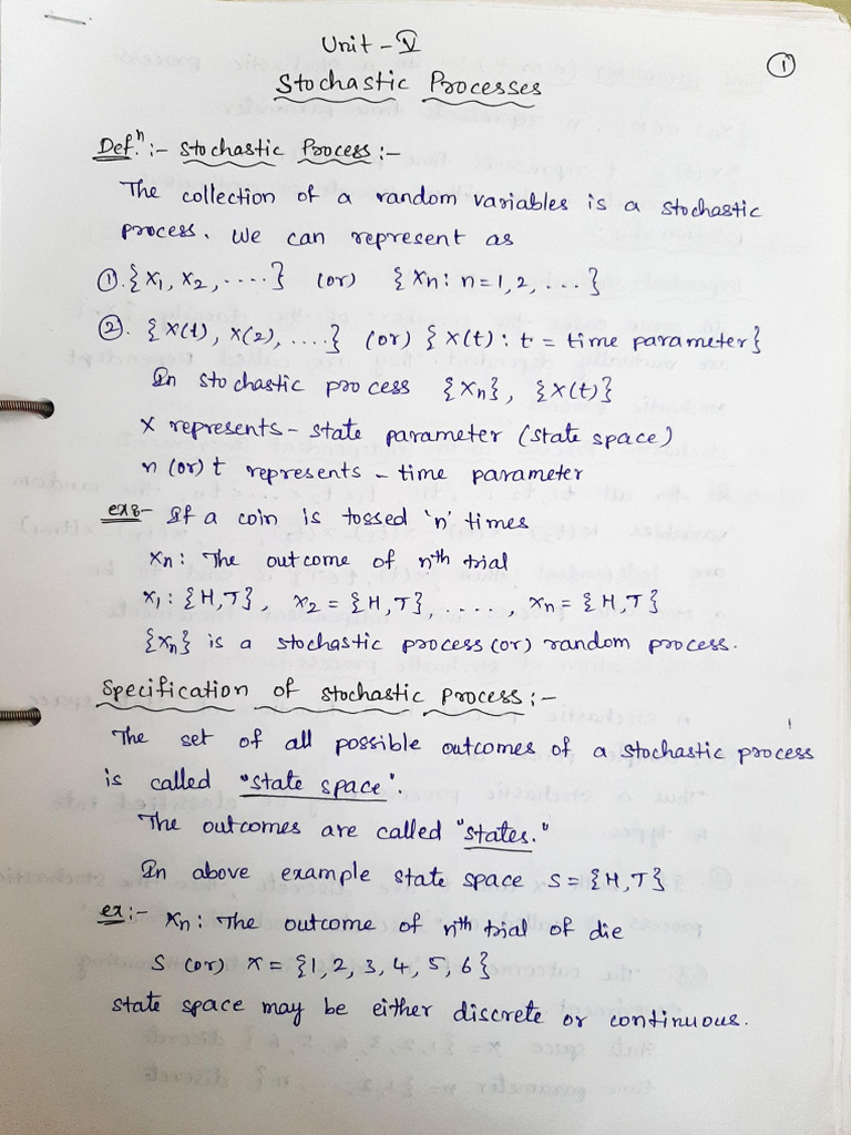 Stochastic Process | PDF