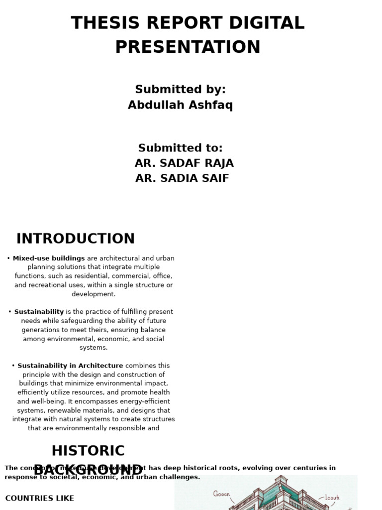 Theses Report Digital Preseantation | PDF | Concrete | Wall