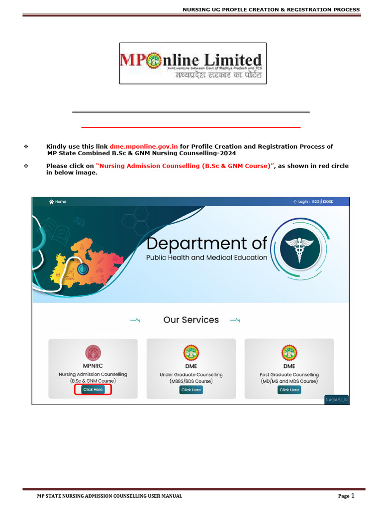 BSC & GNM Nursing 2024 Registration User Manual - 5 | PDF | Payments ...
