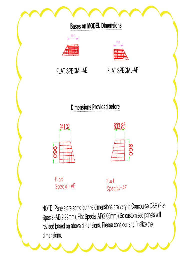 Concourse D&E - L1 Ribbon Display Dimensions Conformation-Model | PDF