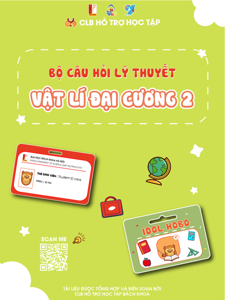 Bộ câu hỏi lý thuyết VLDC2 2024.1 - CLB HTHT | PDF